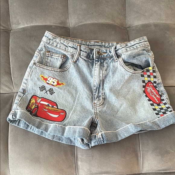 Disney | Shorts | Pixar Cars Womens Denim Shorts Size 5 | Poshmark